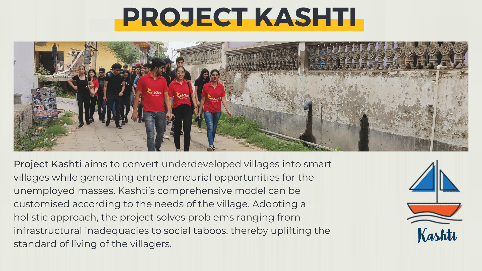 Project Kashti - Enactus SGGSCC
